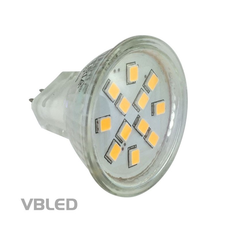 LED recessed spotlight set incl. bulb 2W, WW, 12V DC, G4, quick-release ...